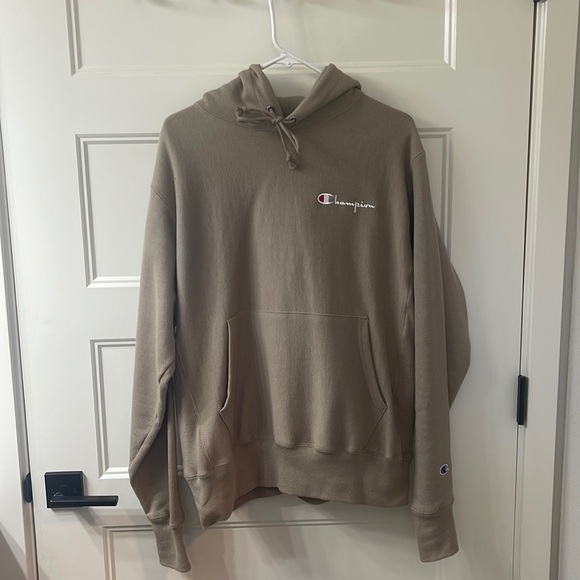 Champion | Shirts | Mens Champion Reverse Weave Hoodie Size Medium Tan ...